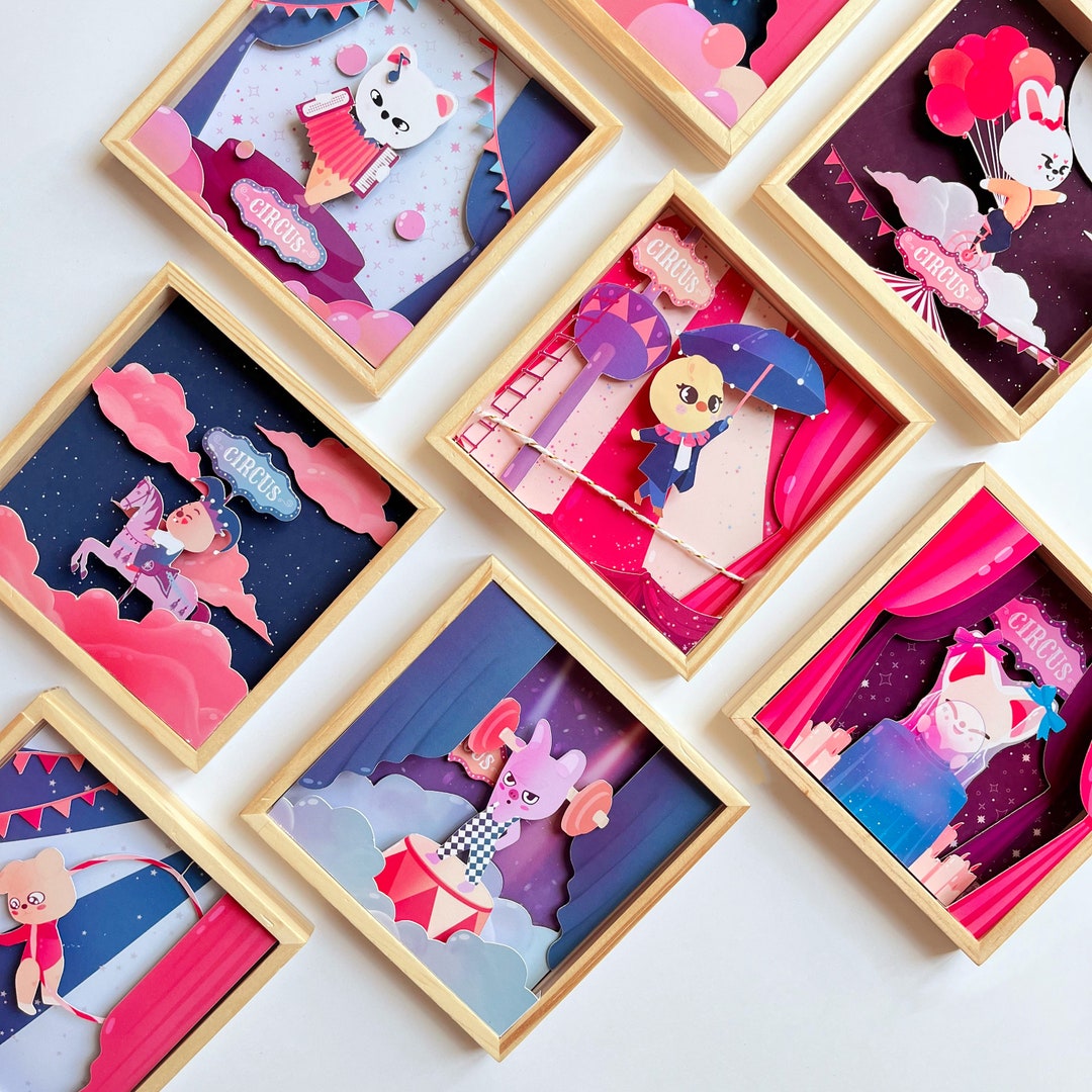 Skzoo Circus Paper Art 3D // Stray Kids - Etsy Canada