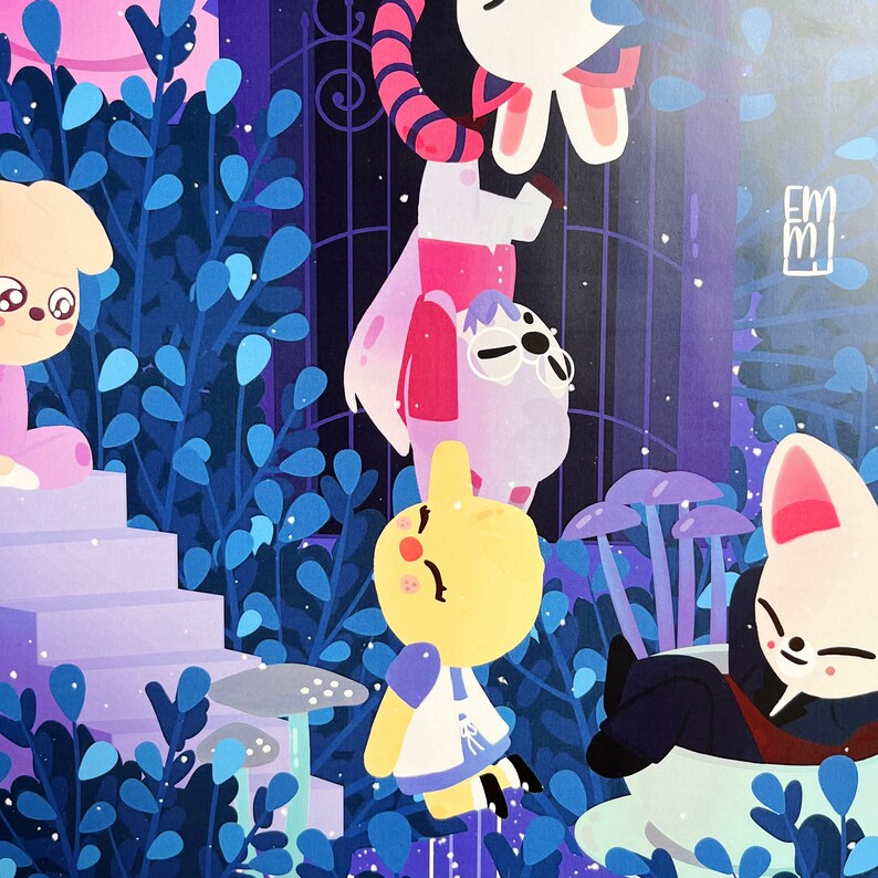Skzoo in Wonderland Poster // Skzoo Fan Art 30x40 Cm - Etsy Hong Kong