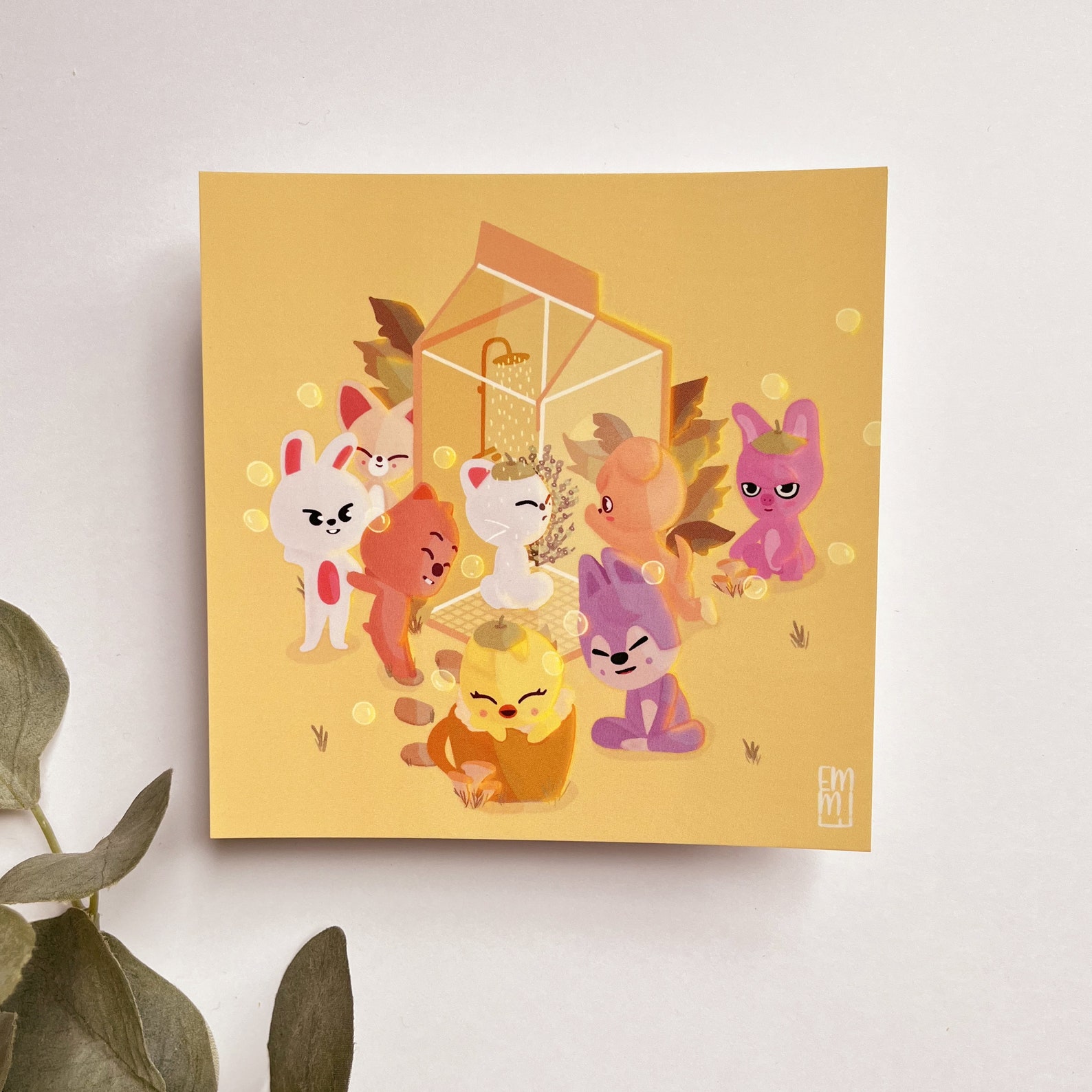 Skzoo Prints // Stray Kids Fan Art 120x120 Mm | Etsy