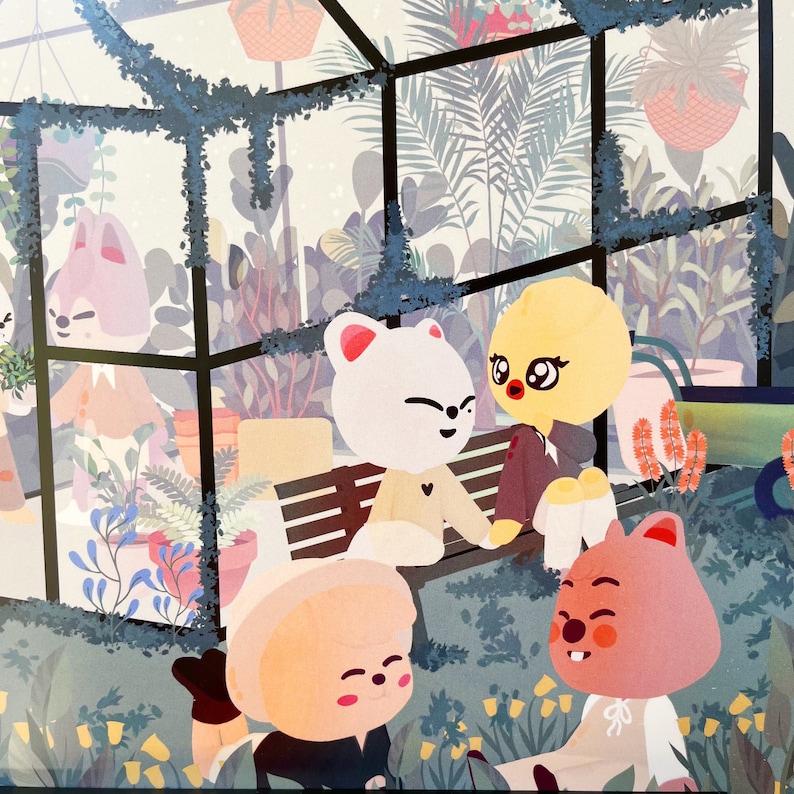 Skzoo Green House Poster // Skzoo Fan Art 30x40 Cm - Etsy