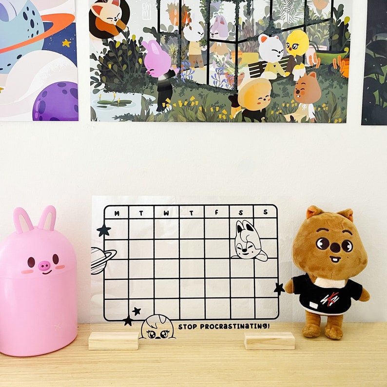 Skzoo Acrylic Desk Planner // Stray Kids - Etsy