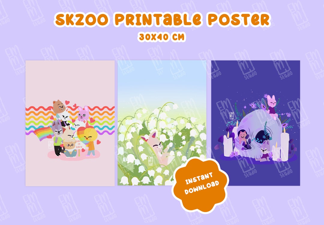 Skzoo Printable Digital Prints // Stray Kids (Instant Download) - Etsy