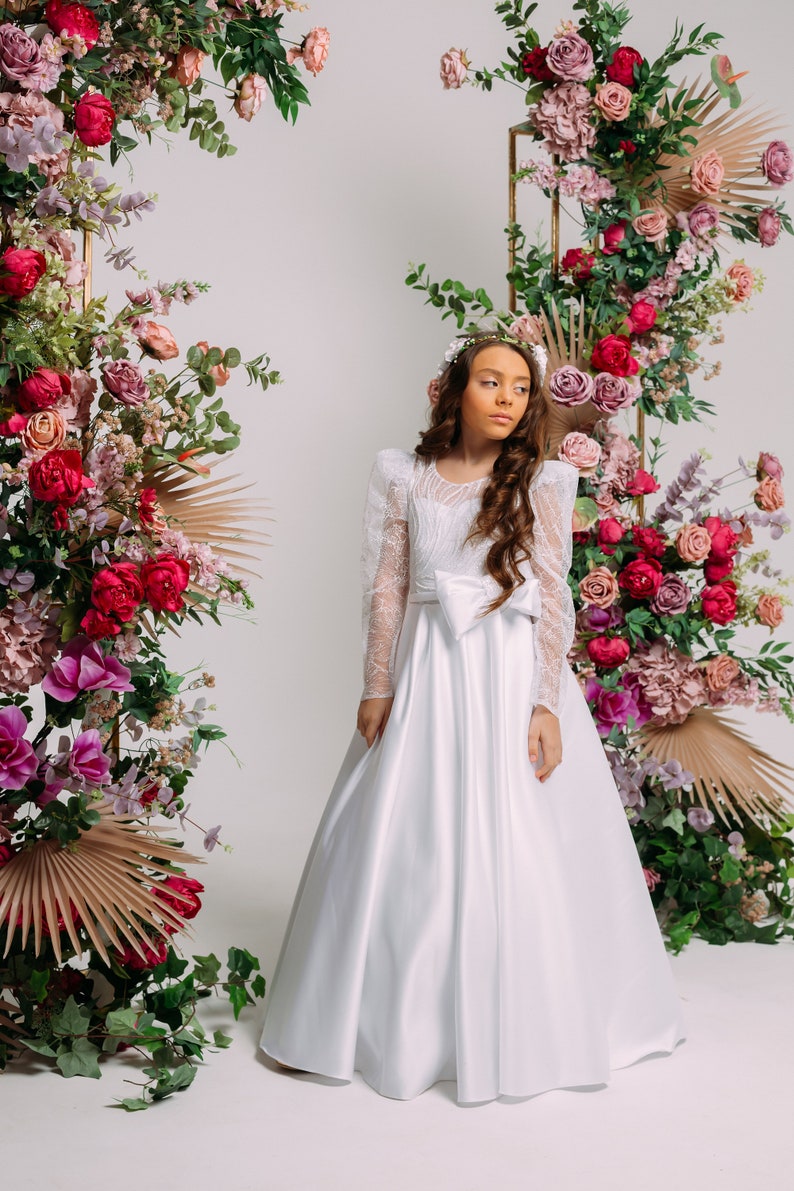 Princess First Communion Dresses White Holy Communion baby - Etsy