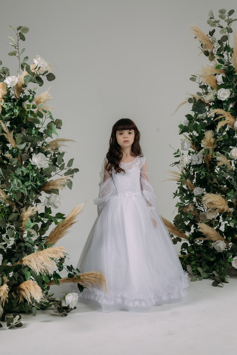 First Communion Lace Dress Catholic First Holy Communion Dress - Etsy