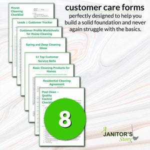 Cleaning Business Forms | EDITABLE Professional Housecleaning ...