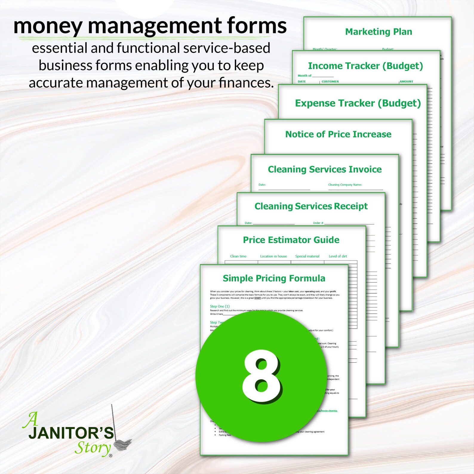 Cleaning Business Forms | EDITABLE Professional Housecleaning ...
