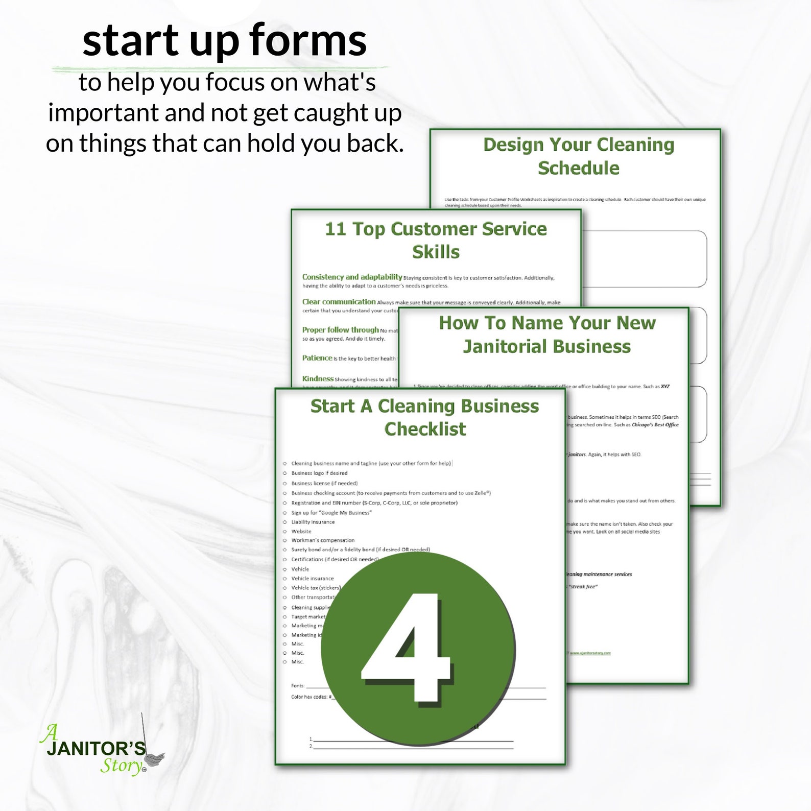 Commercial Cleaning Business Forms | Janitorial Office Building ...