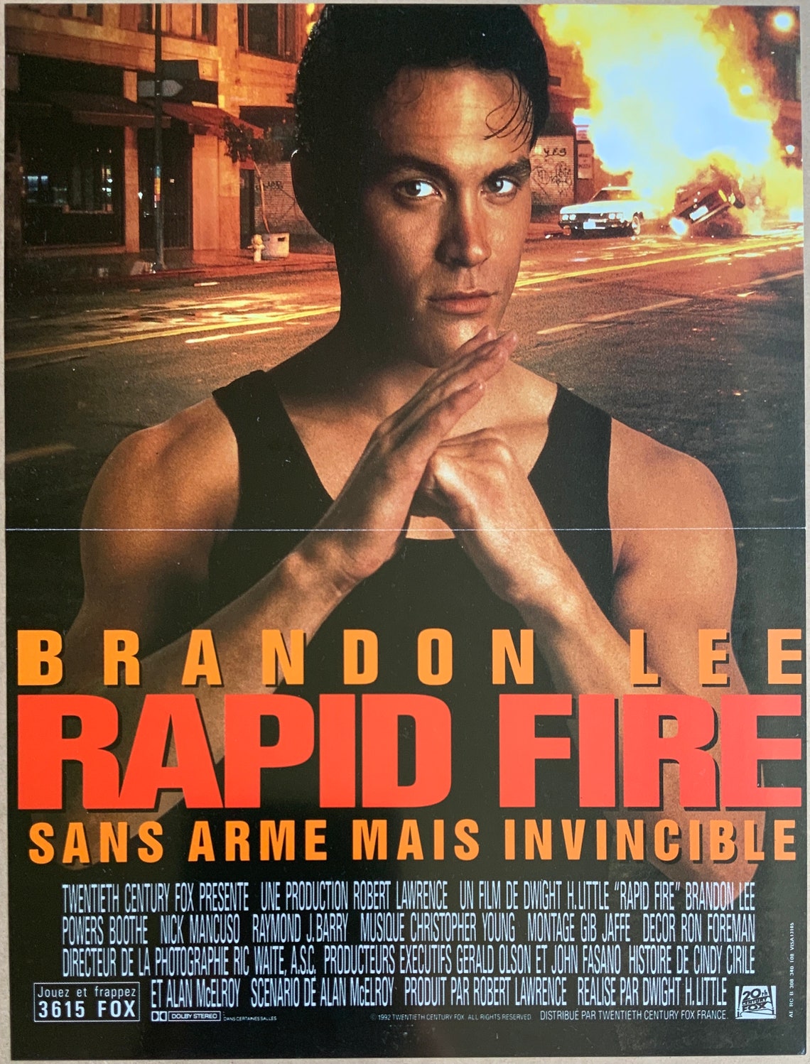 Rapid Fire Original 1992 French Poster 21x15 - Etsy
