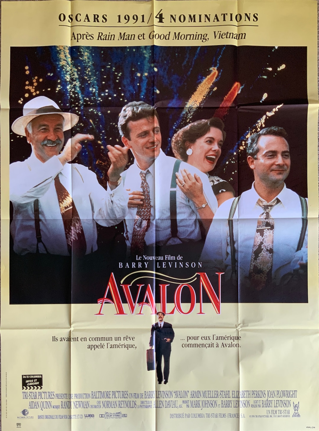 Avalon Original 1991 French Poster 63"x47" - Etsy