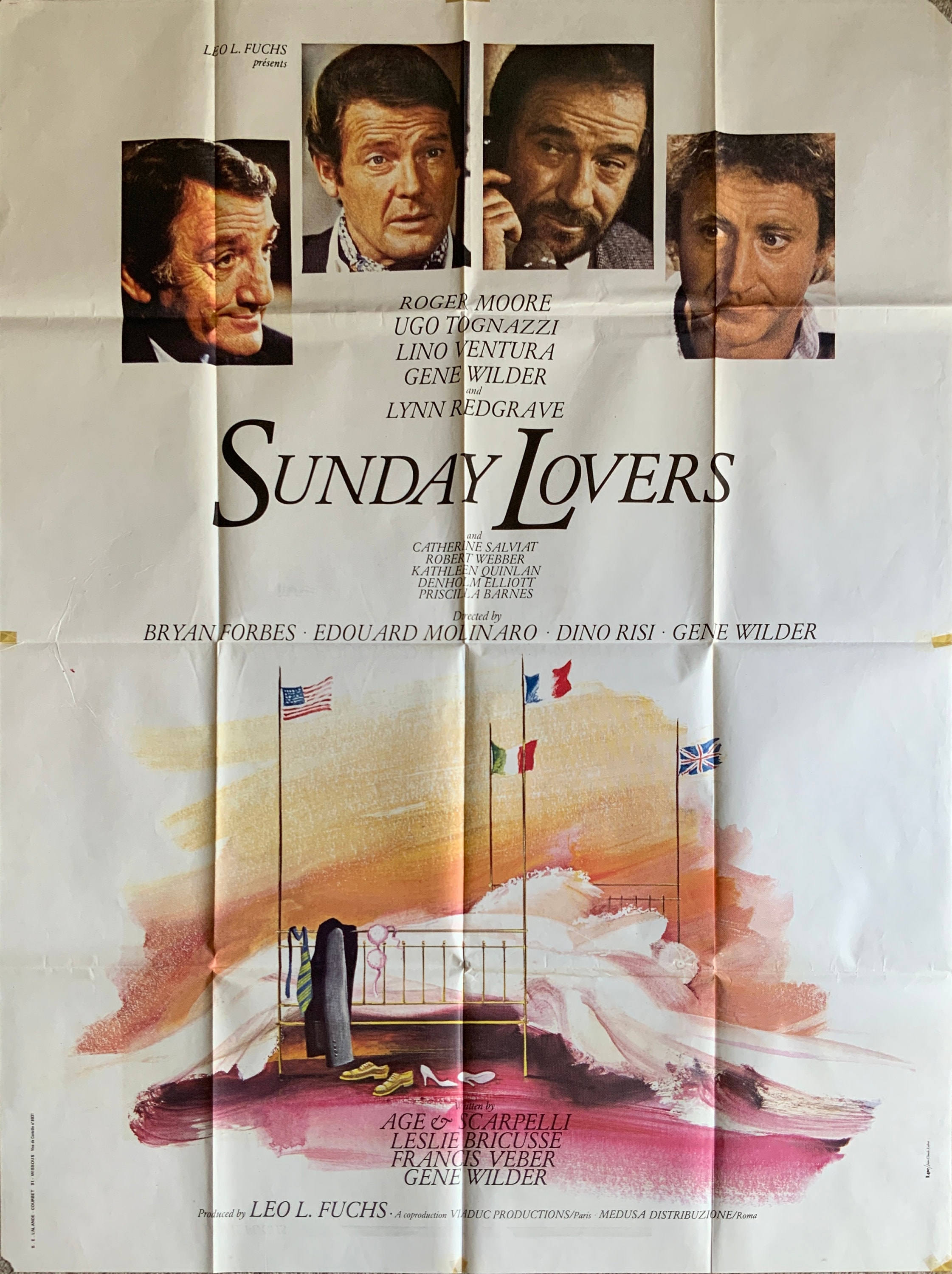 Sunday Lovers Original 1980 French Poster 63x47 - Etsy UK