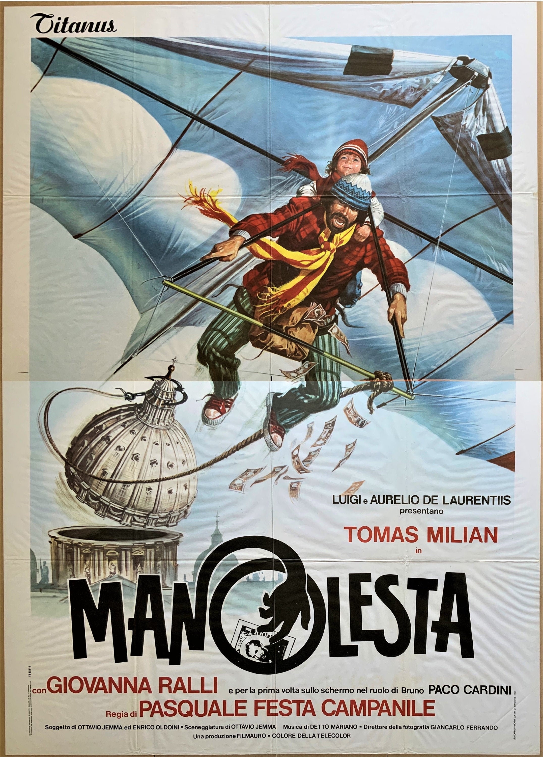 Manolesta Original 1981 Italian Poster 78x55 2 Panels - Etsy