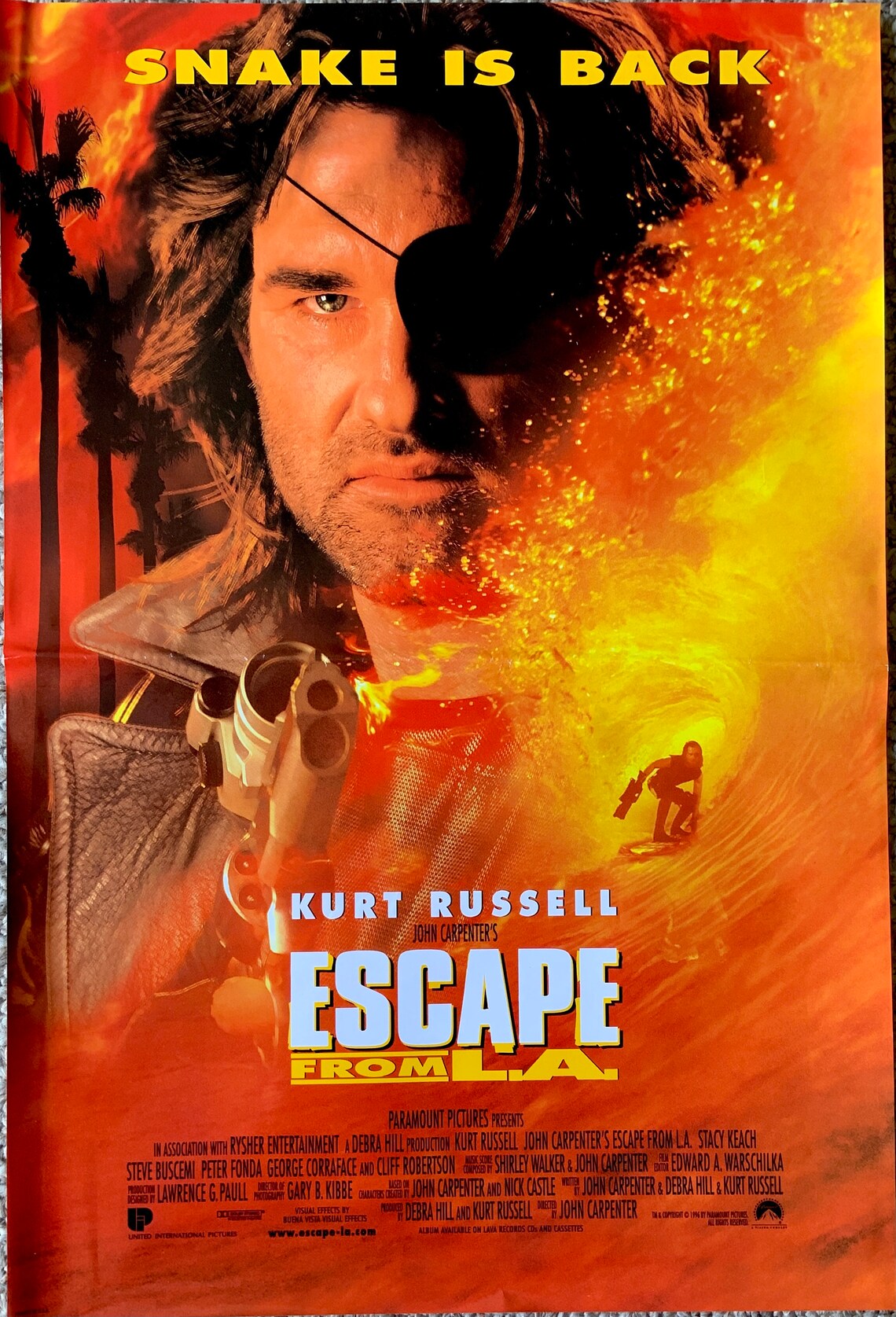 Escape From LA Original 1996 US Poster 20x13 - Etsy