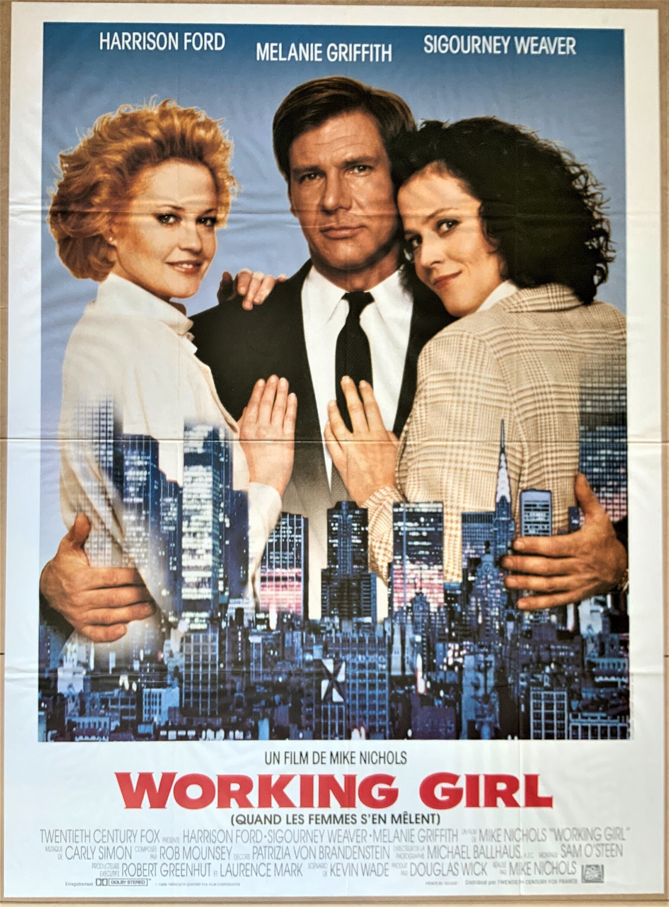 Working Girl Original 1988 French Poster 63"x47" (collector) - Etsy