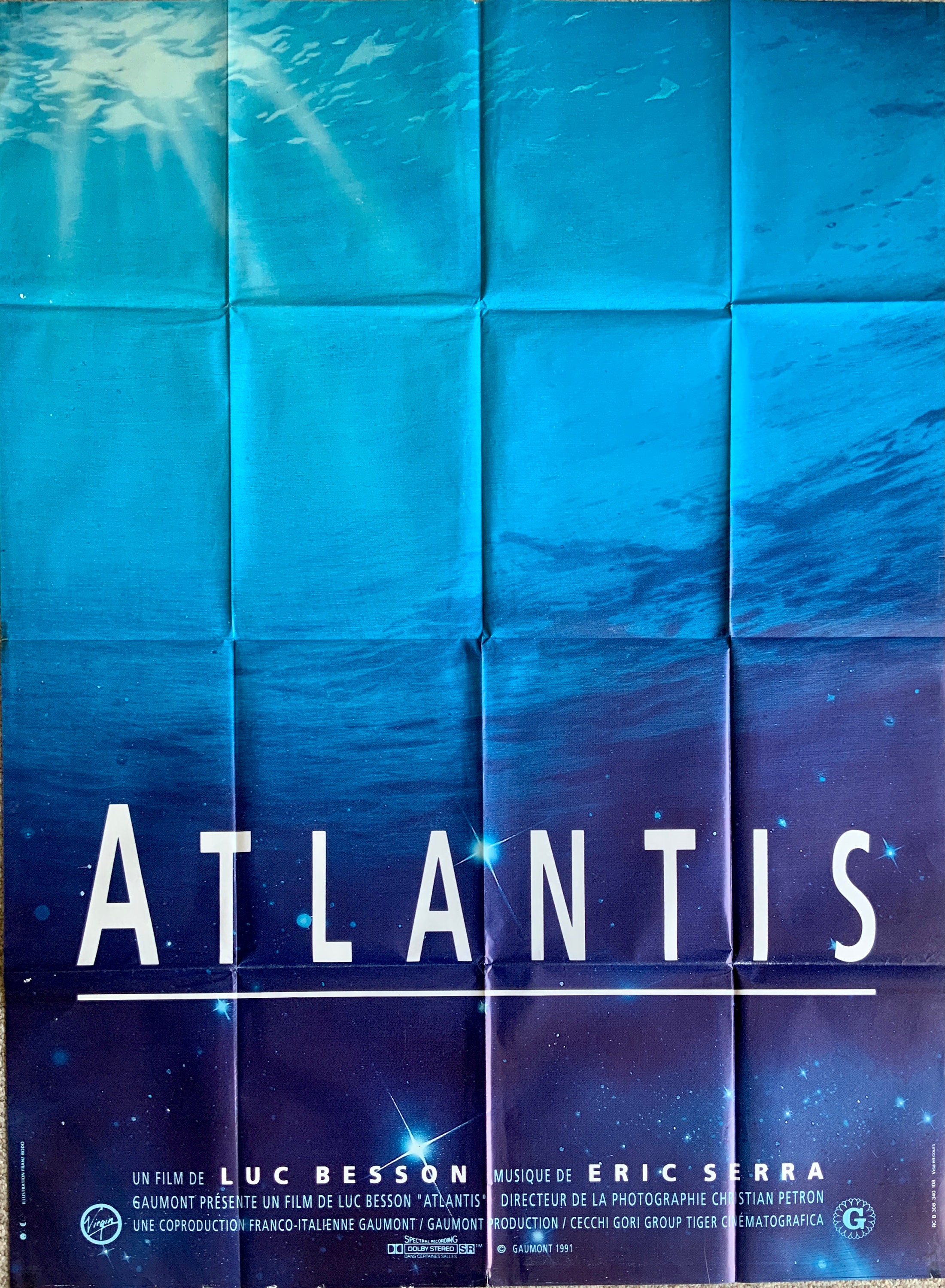 Atlantis Original 1991 French Poster 63x47 | Etsy