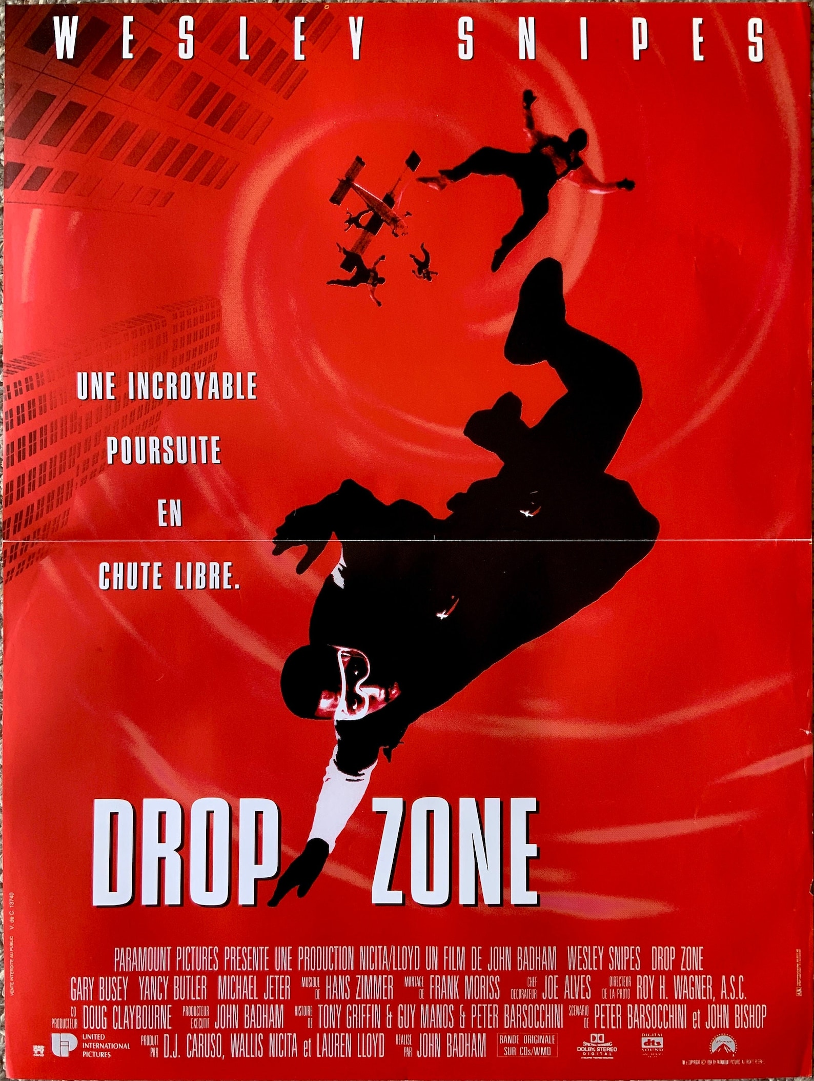 Drop Zone Original 1994 French Poster 21x15 | Etsy