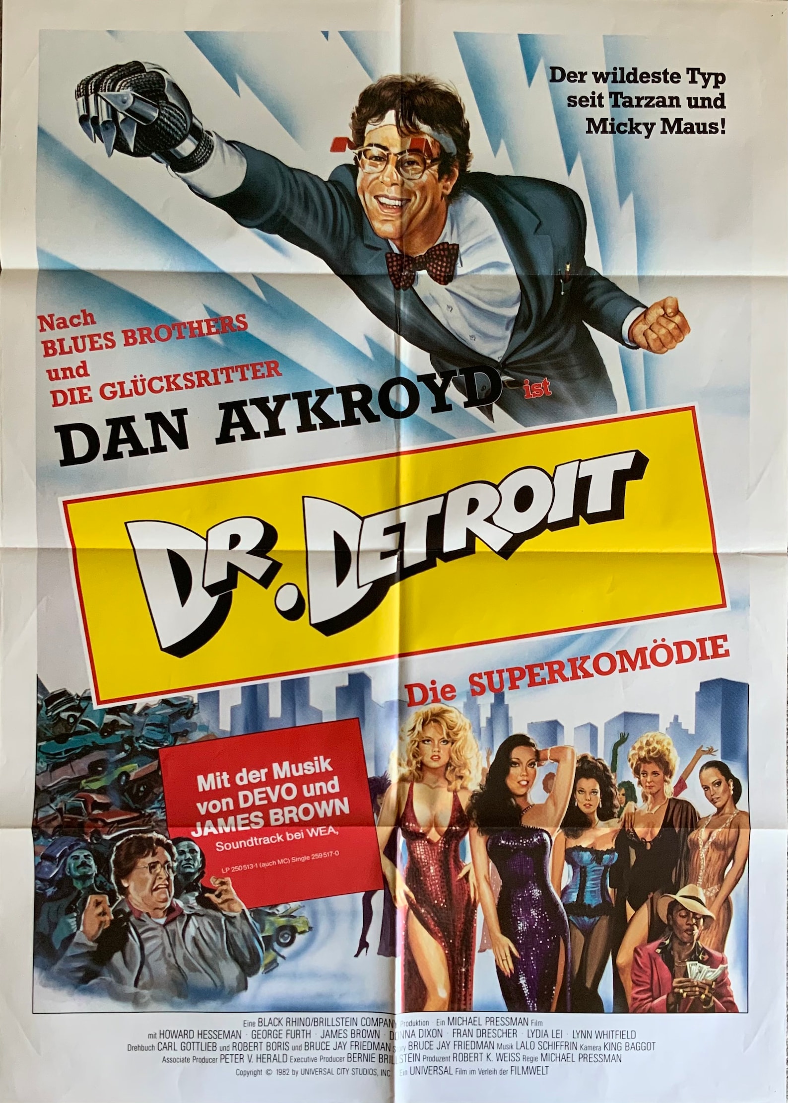 Dr. Detroit, Original 1982 German Poster 47”x33” - Etsy