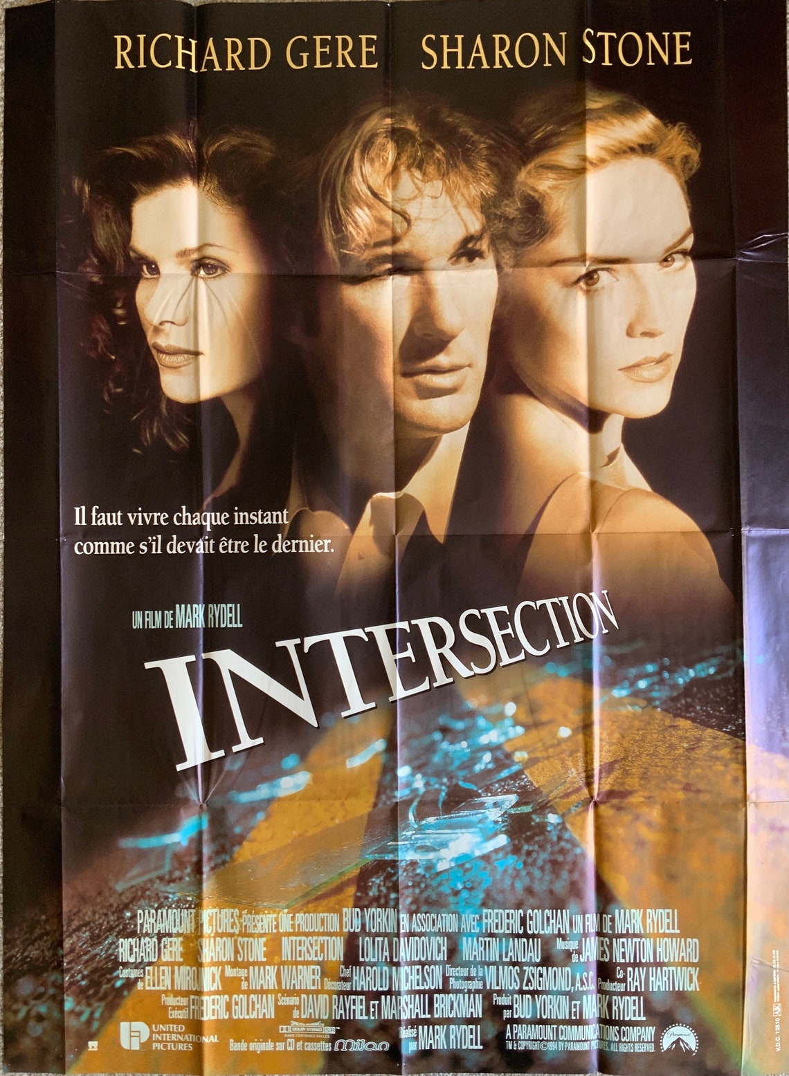 Intersection. Original 1994 French Poster 61x45 - Etsy