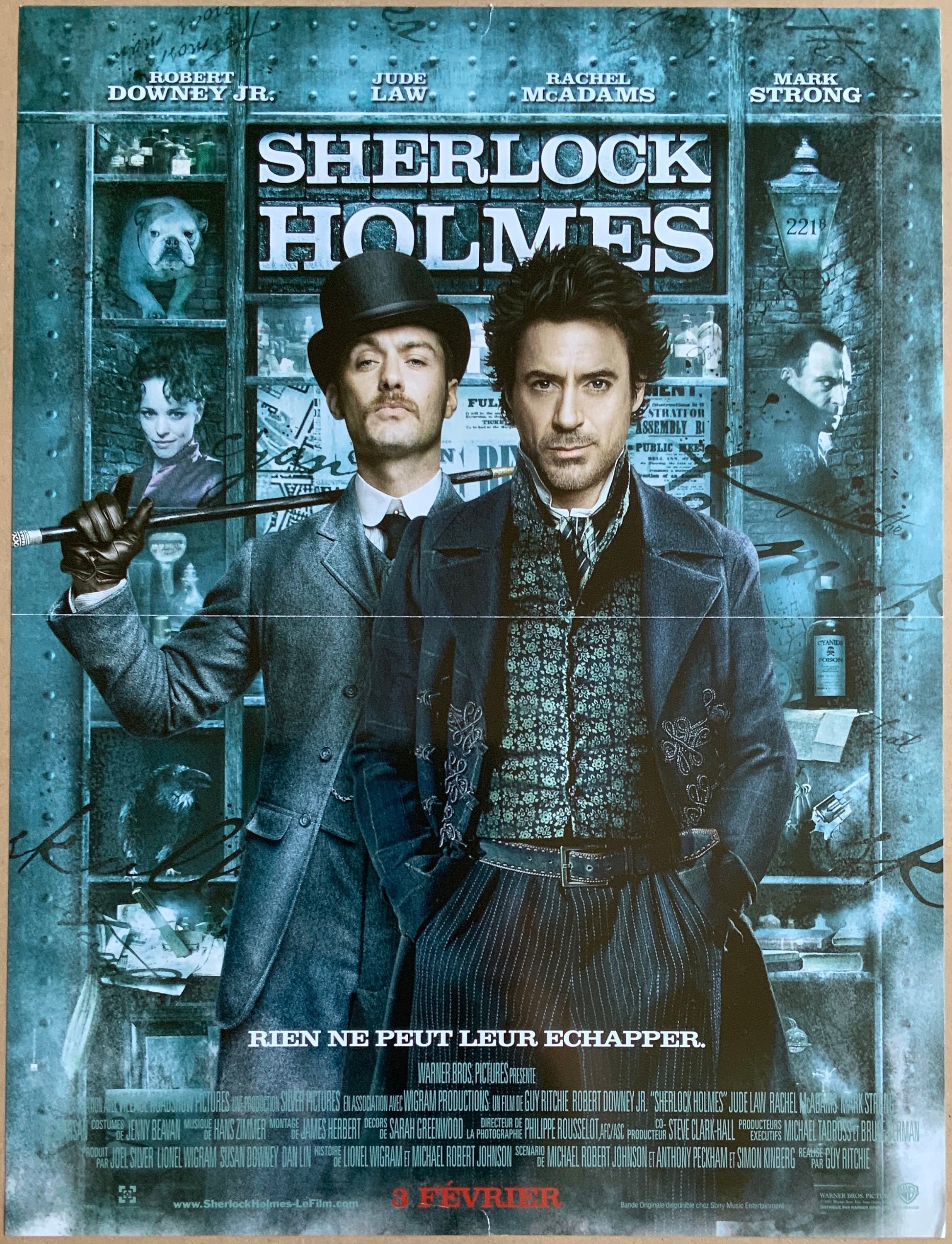 Sherlock Holmes Original 2010 French Poster 21"x15" - Etsy