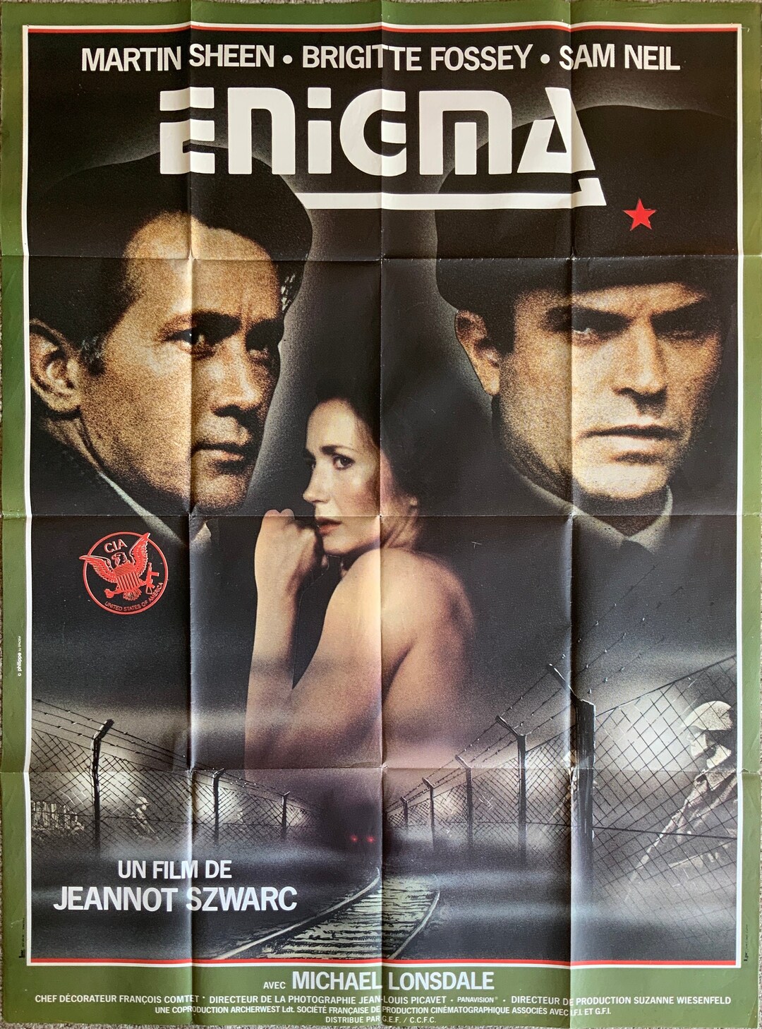 Enigma Original 1982 French Poster 63"x47" - Etsy