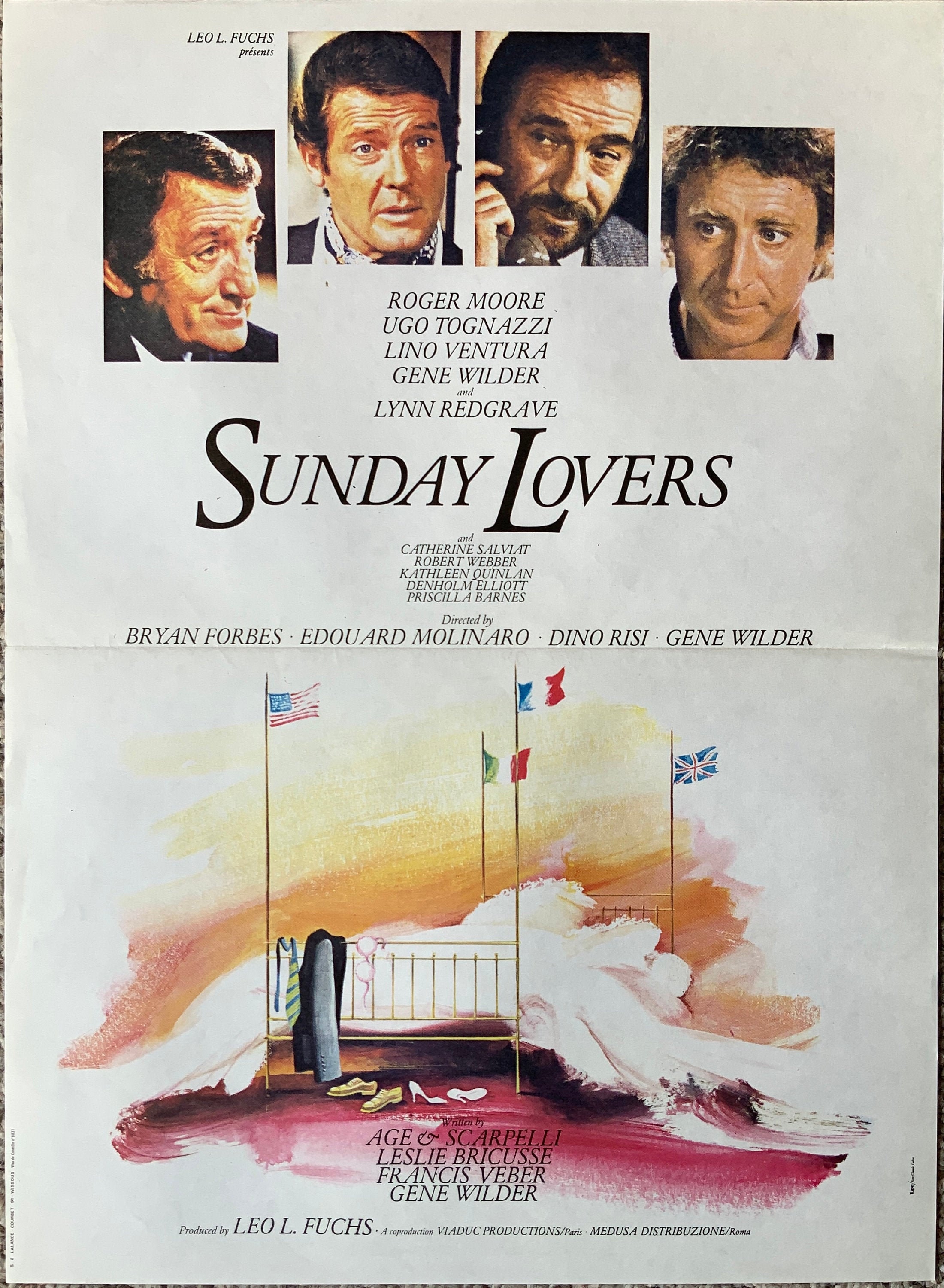 Sunday Lovers Original 1980 French Poster 21x15 - Etsy UK