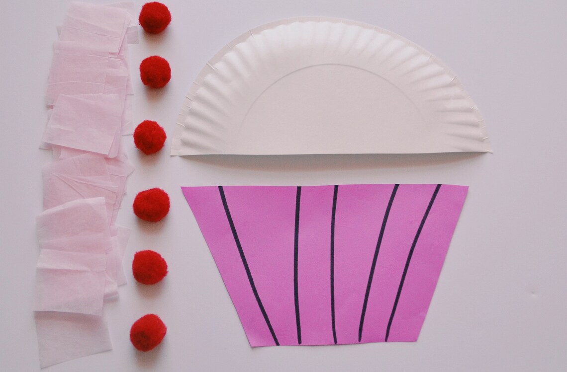 Sweet Treats Cupcake Craft for Kids Toddler Preschool Art Food | Etsy