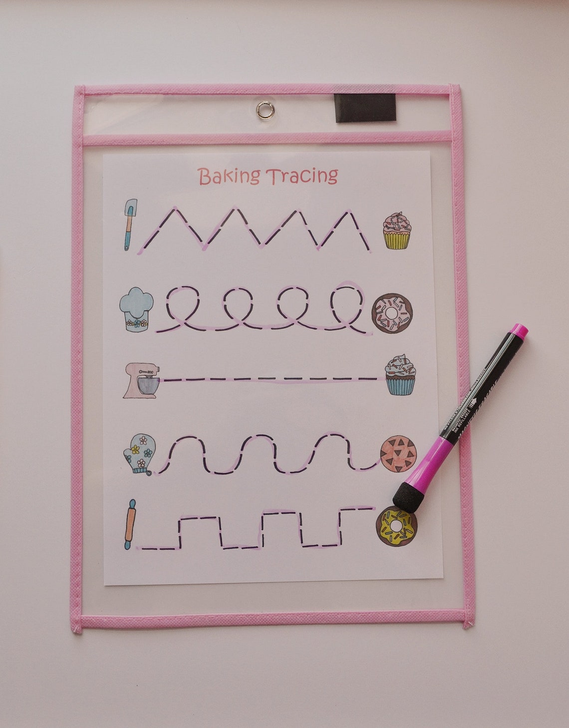 Sweet Treats Line Tracing Literacy Worksheets Preschool - Etsy