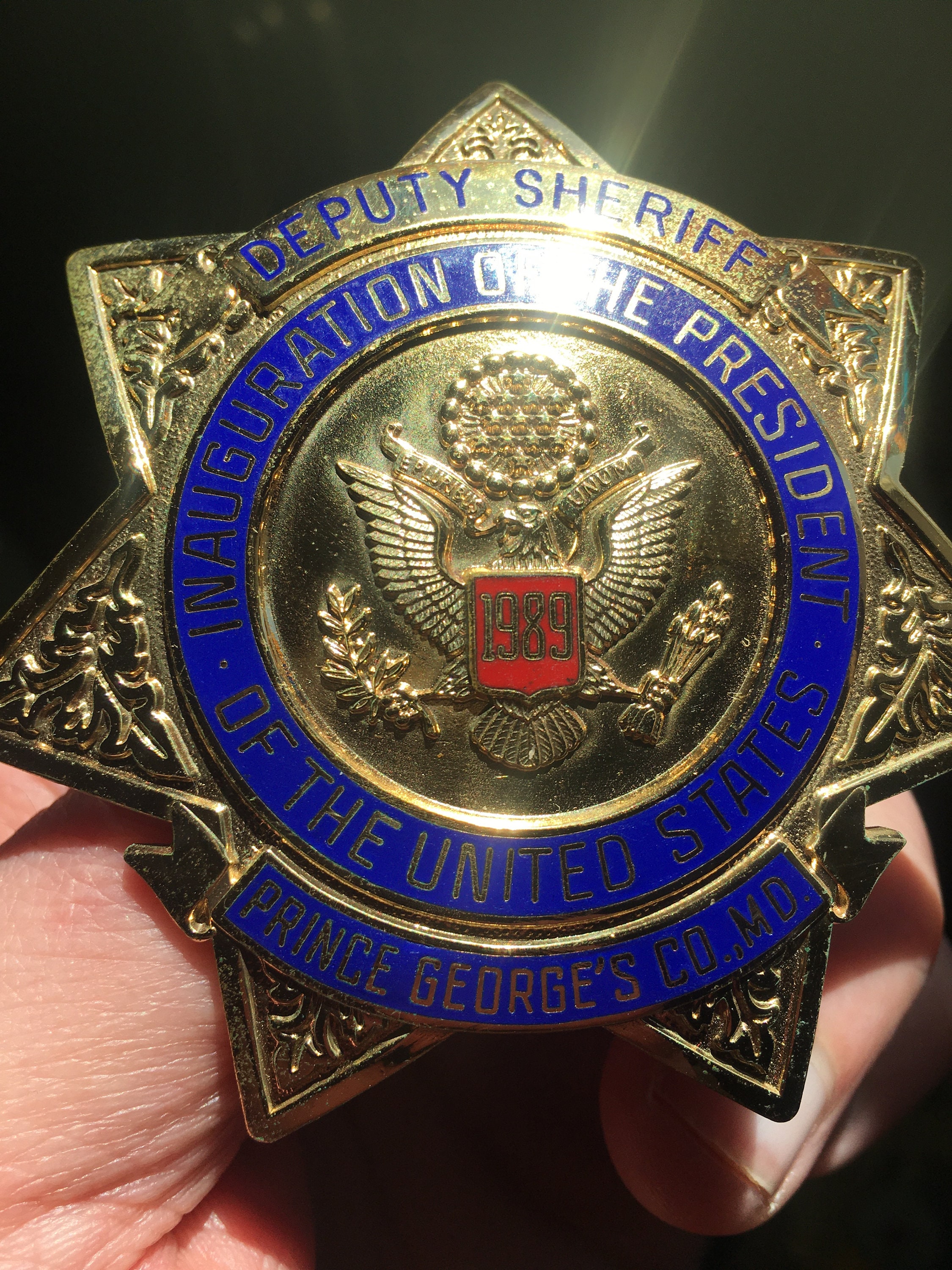 Police Inauguration Badge 1989 Prince George's Co Art & Collectibles ...