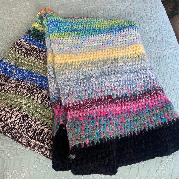 Multi Colored Throw - Etsy