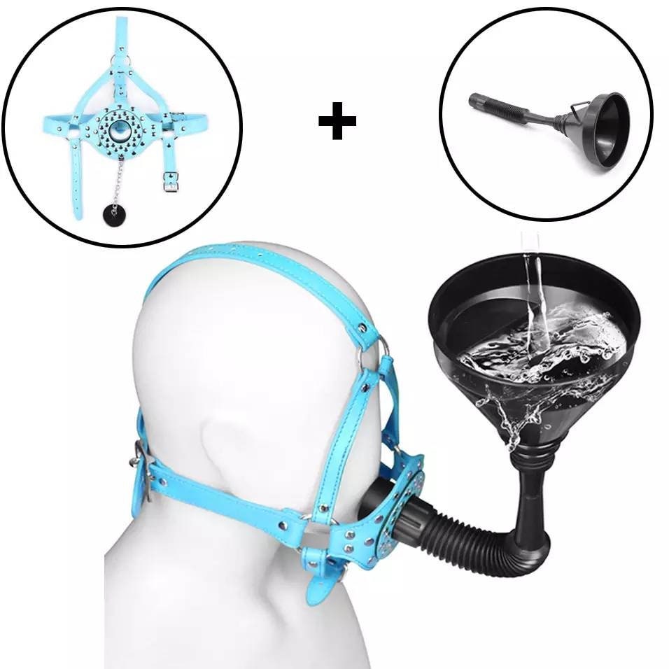 Toilet Funnel Urinal Gag Gay Piss Fetish Kink Bdsm Restraint Etsy