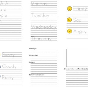 My First Writing Journal: Printable Fun Practice for Preschool ...