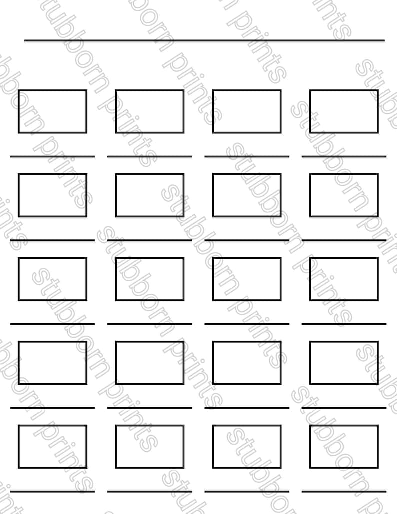 Printable Swatch Charts - 20, 24, 36, 60 & 120 Swatch Tables/charts for ...