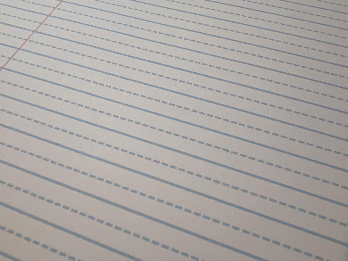 Customized Wide Ruled Dotted Paper for Kids – Digital Download ...