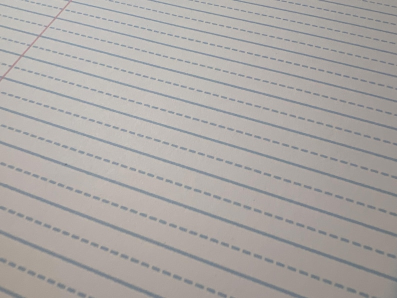 Customized Wide Ruled Dotted Paper for Kids – Digital Download ...