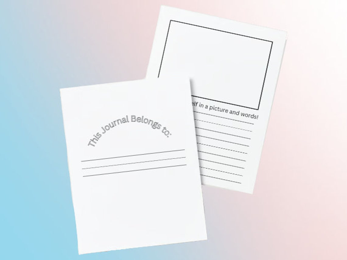 My First Writing Journal: Printable Fun Practice for Preschool ...