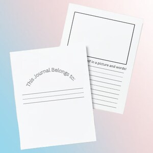 My First Writing Journal: Printable Fun Practice for Preschool ...