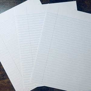 Customized Wide Ruled Dotted Paper for Kids – Digital Download ...