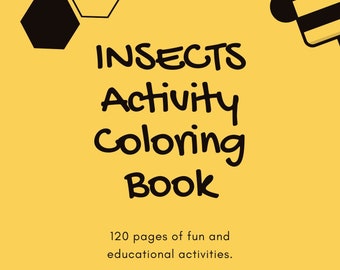 Insect Coloring Pages Alphabet - Etsy
