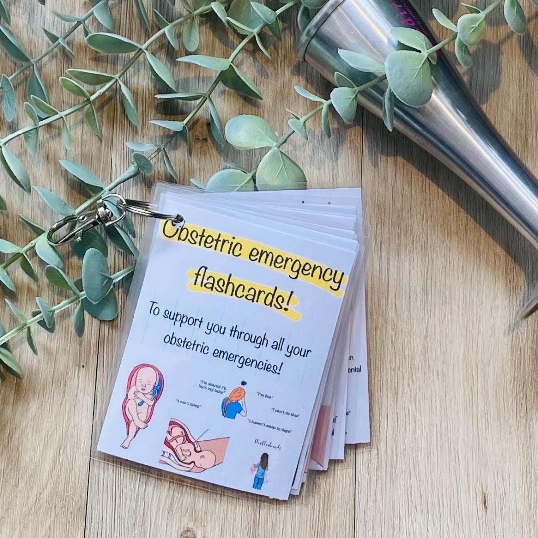 Obstetric Emergency Flashcards DIGITAL DOWNLOAD - Etsy
