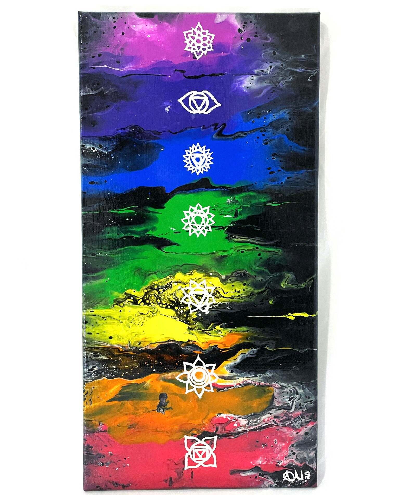 7 Chakras Acrylic Painting | Etsy
