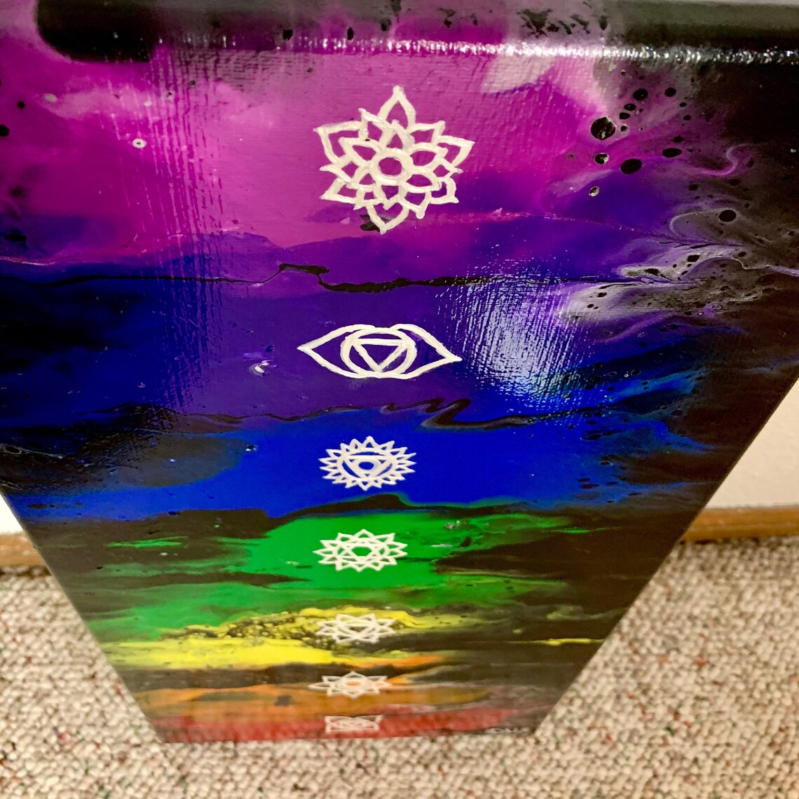 7 Chakras Acrylic Painting | Etsy