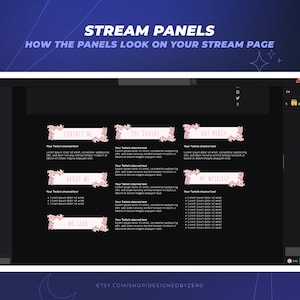 25 Twitch Stream Panels - Cherry Blossom Stream Package - Anime Vtuber ...