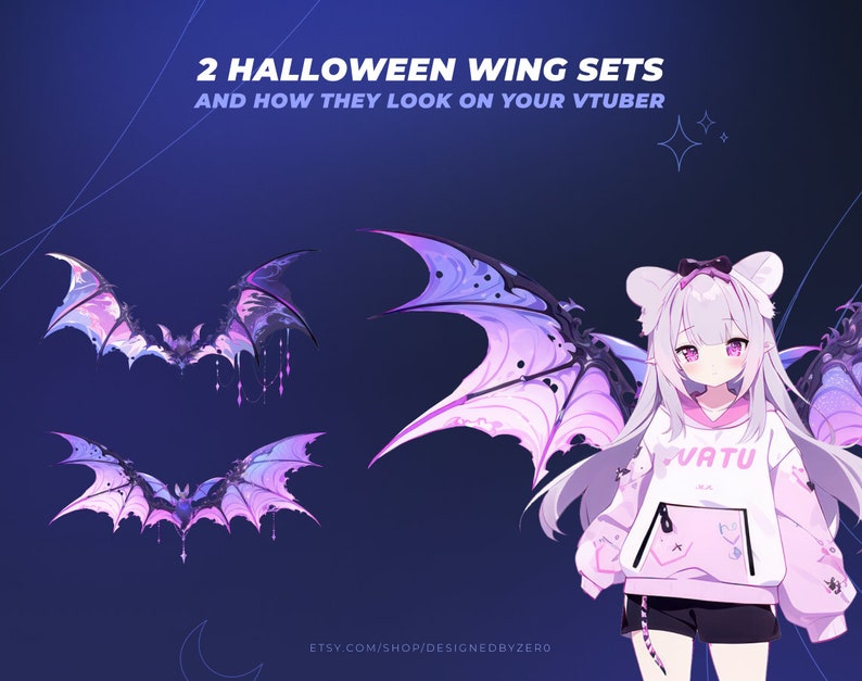 Vtuber Halloween Package - 15+ Vtuber Assets for Your Halloween Twitch ...
