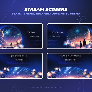 Stargazing - Stream Overlays & Vtuber Overlays - Including Panels ...