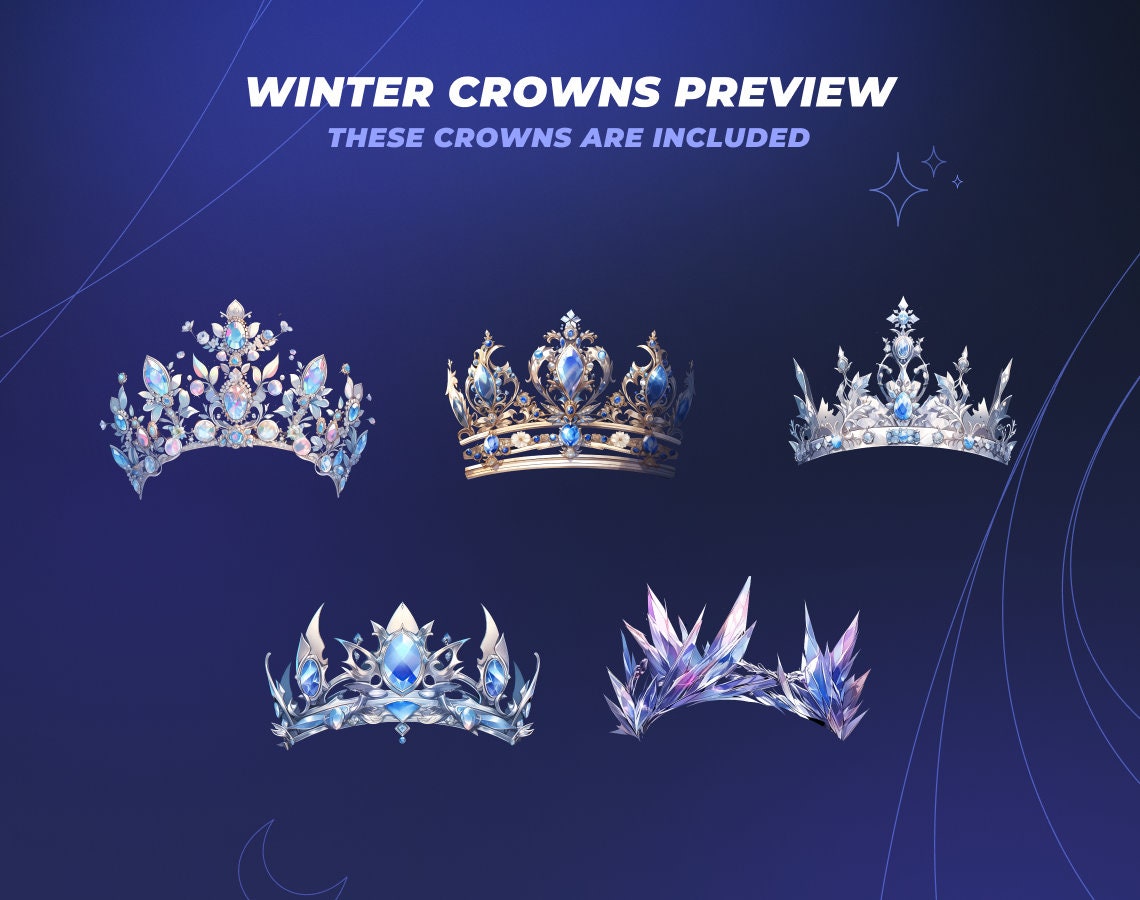 12 Vtuber Christmas Crowns and Winter Crowns Vtuber Assets for Your ...