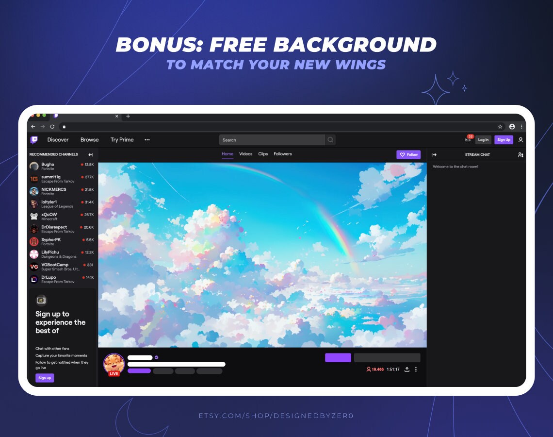 4 Rainbow Vtuber Wings - Colorful Wings With A Holo Chromatic Effect ...