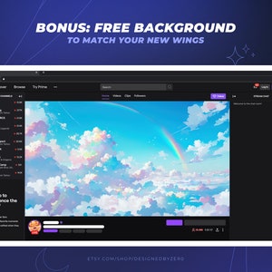 4 Rainbow Vtuber Wings - Colorful Wings With A Holo Chromatic Effect ...