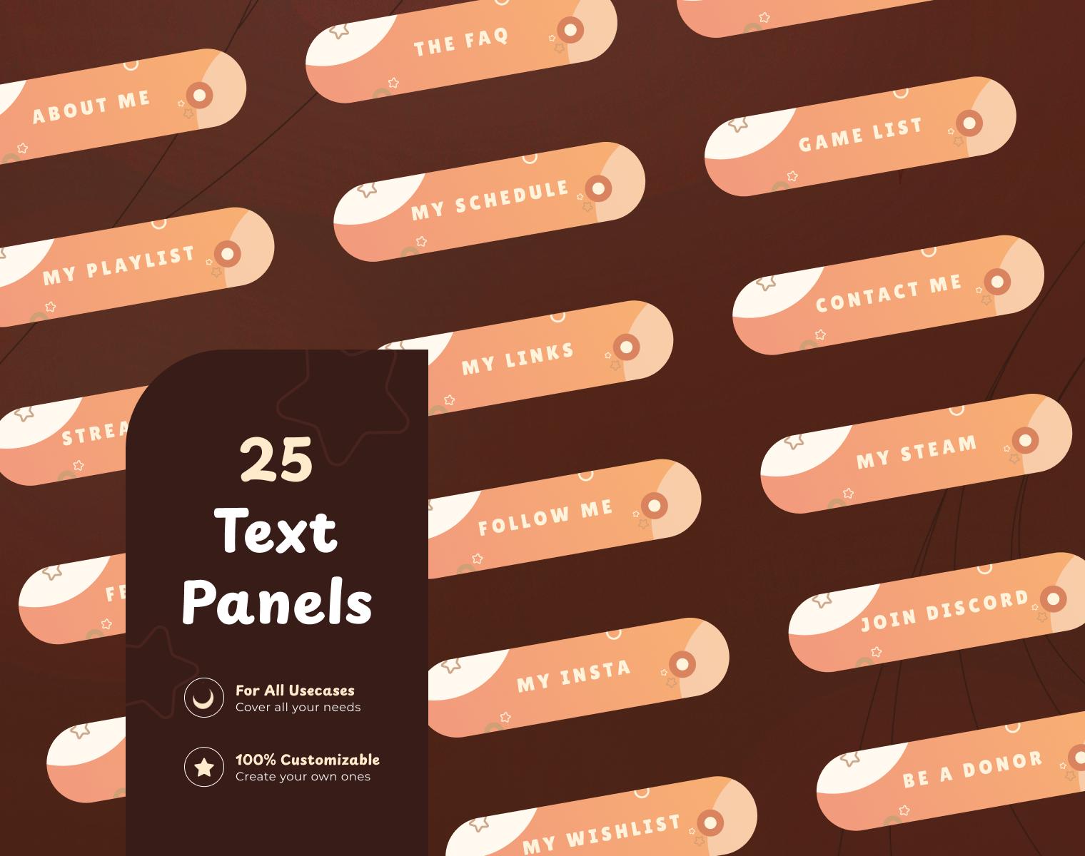 55+ Orange Fox Twitch Stream Panels | Customizable Figma Panels | Cute ...