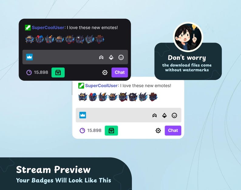 8 Black Dragon Icons | Twitch Sub Badge | Cheer Badge | Bit Badge ...