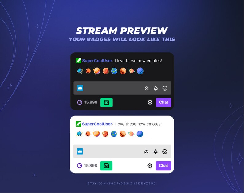 8 Pixel Planets Icons | Solar System Badges | Twitch Sub Badge | Cheer ...