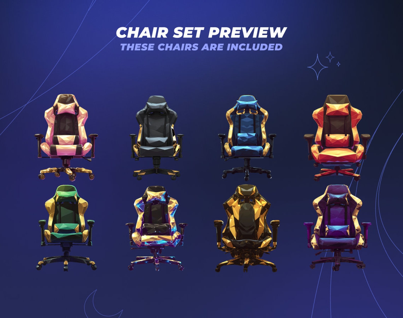 8 Vtuber Gaming Chairs - Office Chair for Gamers as A Vtuber Asset for ...
